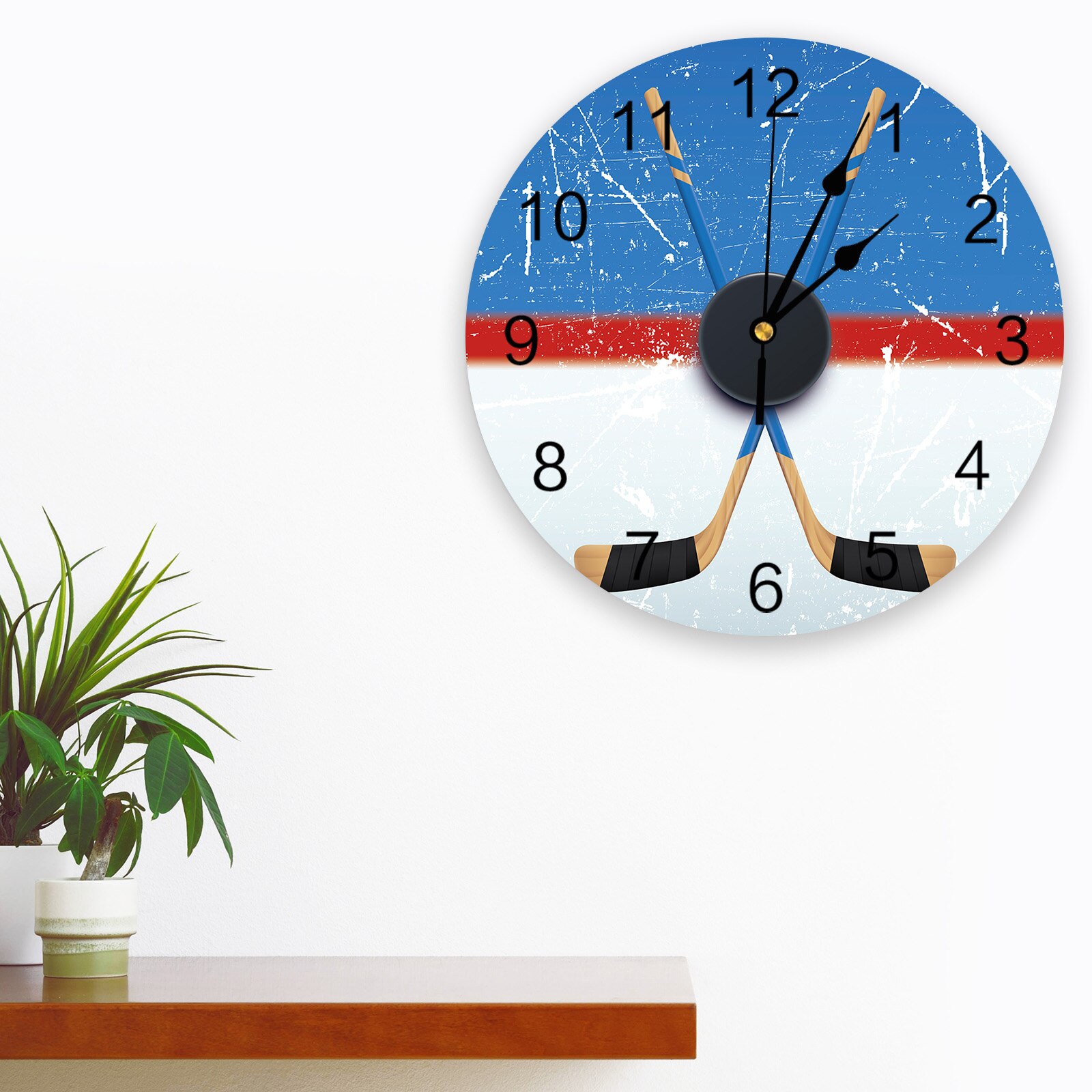 Sport Hockey Stadium Retro Wall Clock Home Decor B... – Grandado