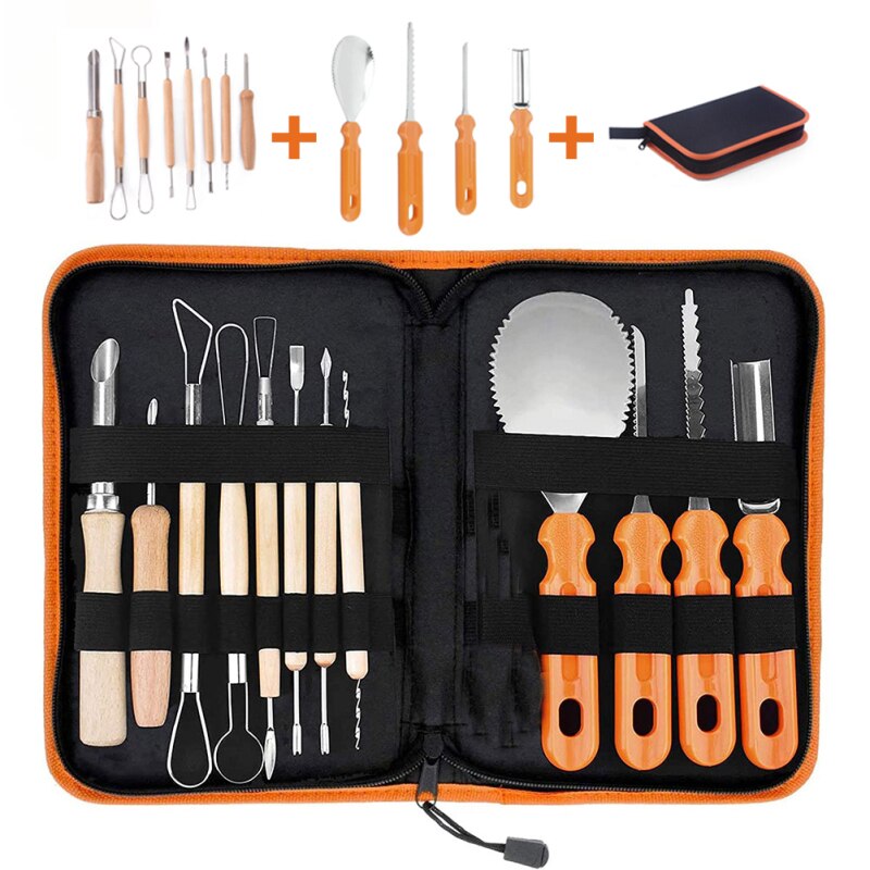 Halloween Stainless Steel DIY Pumpkin Carving Kit ... – Grandado
