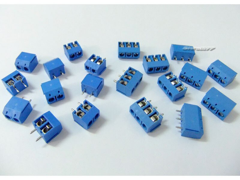 20pcs 5mm 2-Pin/3-Pin Plug-in Screw Terminal Block... – Grandado