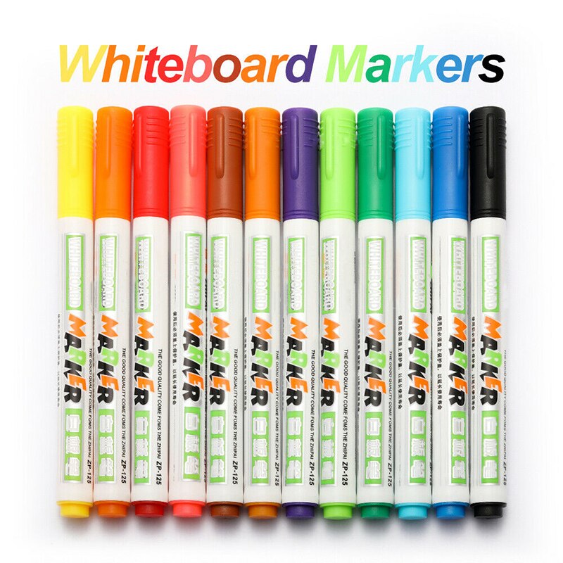 12 Colors White Board Markers Pen Liquid Chalk Era... – Vicedeal