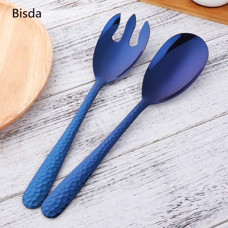 Big Salad Serving Spoon Fork Set Mix Spoons Pot Po... – Vicedeal