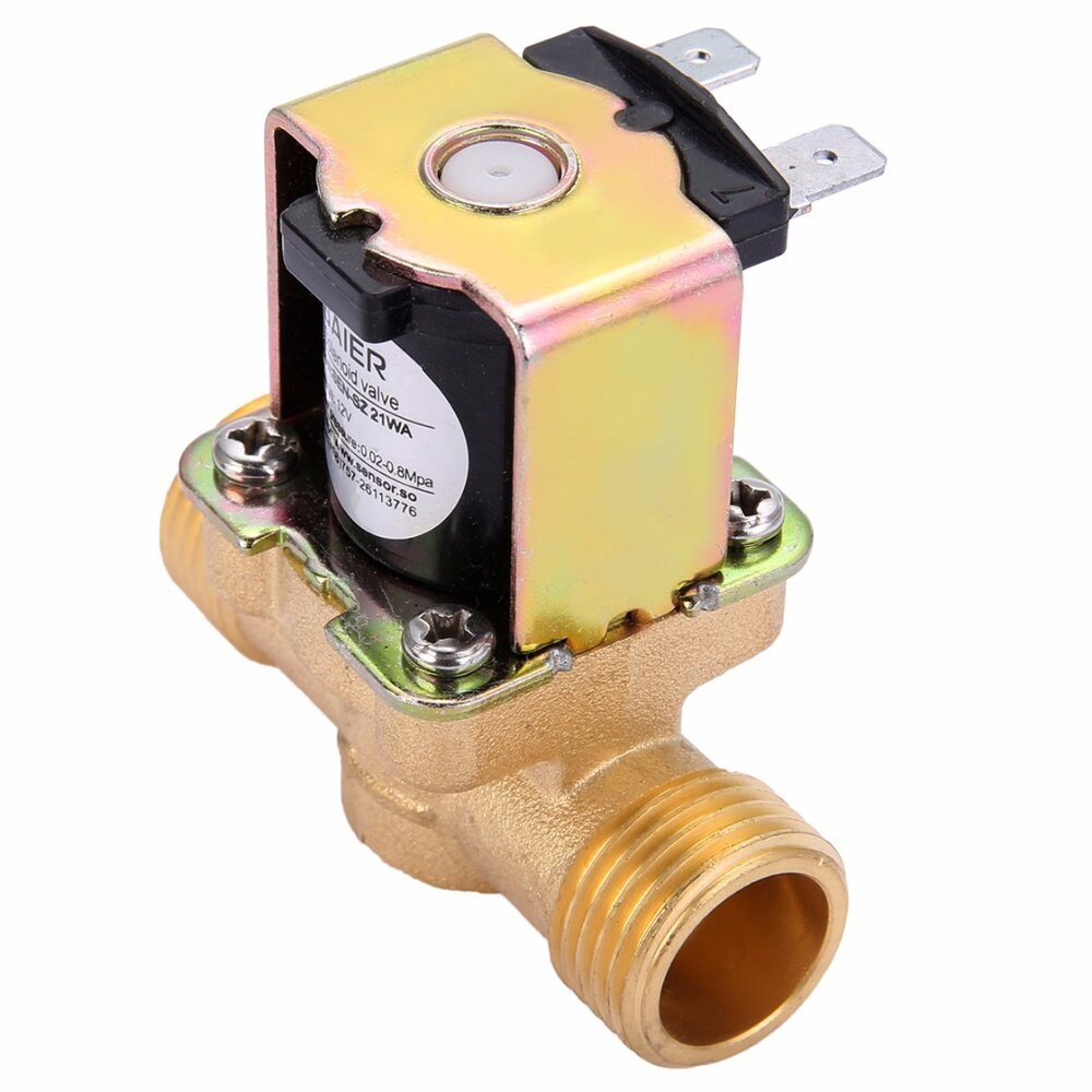 1pc 12V 1/2" 2-Way Normally Closed Brass Electric ... – Vicedeal