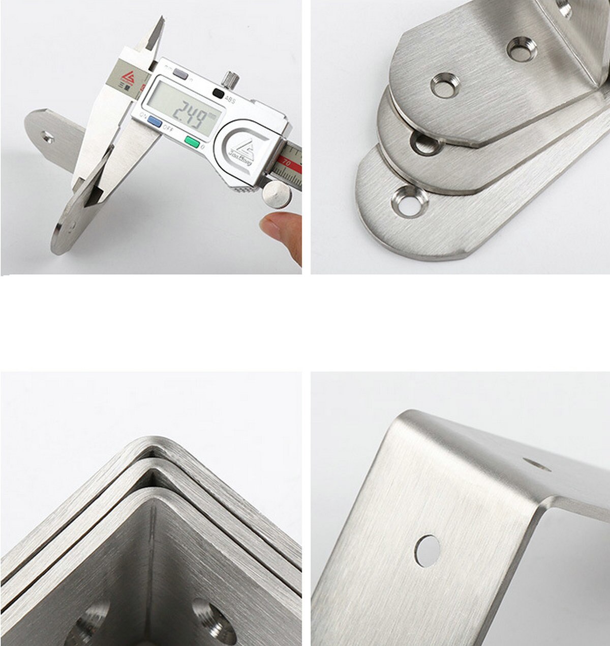 5Pcs/10Pcs Stainless Steel Reinforced Thicker Brac... – Vicedeal