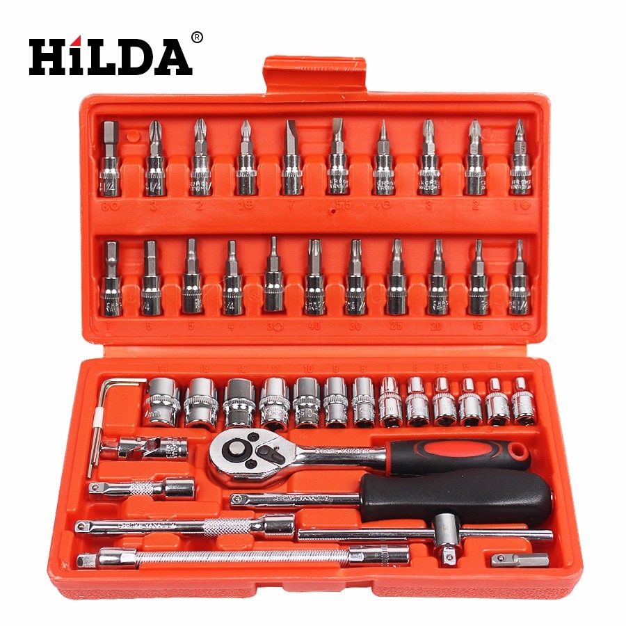 HILDA 46 pcs Car Repair Tool Sets Combination Tool... – Grandado