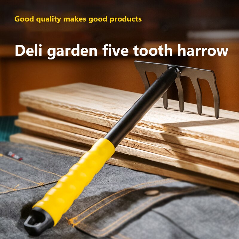 Deli Garden Five Tooth Harrow Practical Spade Shov... – Vicedeal