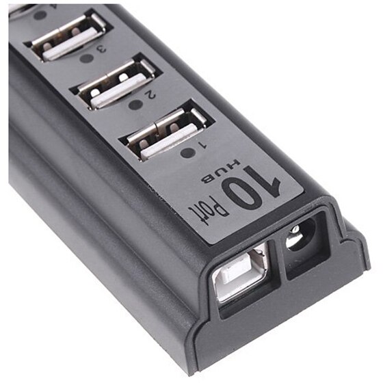 High speed USB 2.0 hub 10 port – Grandado
