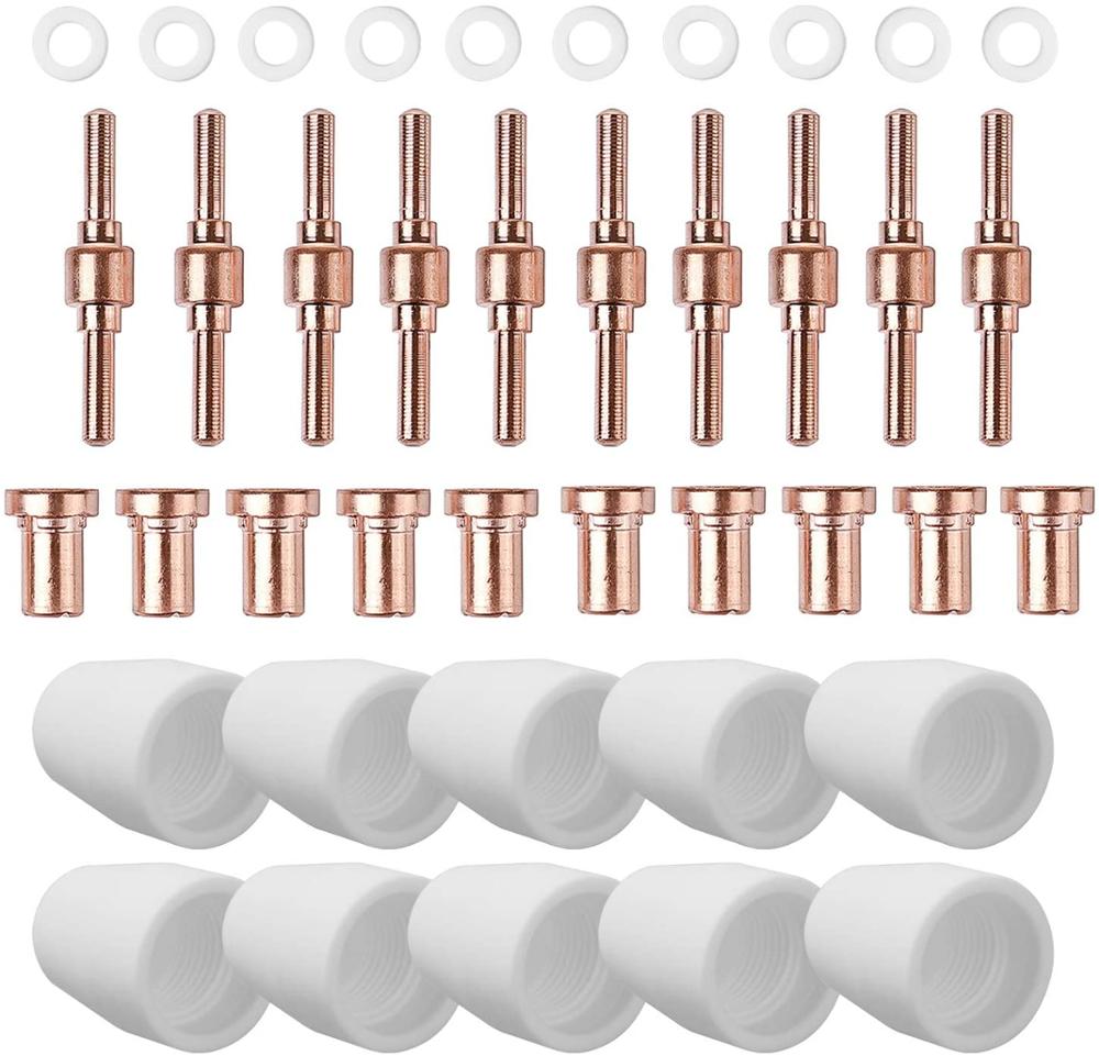 40PCS Set of 40 long tip electrodes and red copper... – Grandado