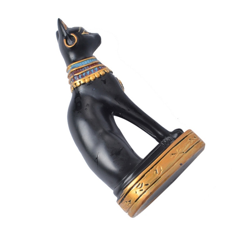 Mini Resin Egyptian Egypt Cat Statue Hand Carved C... – Grandado