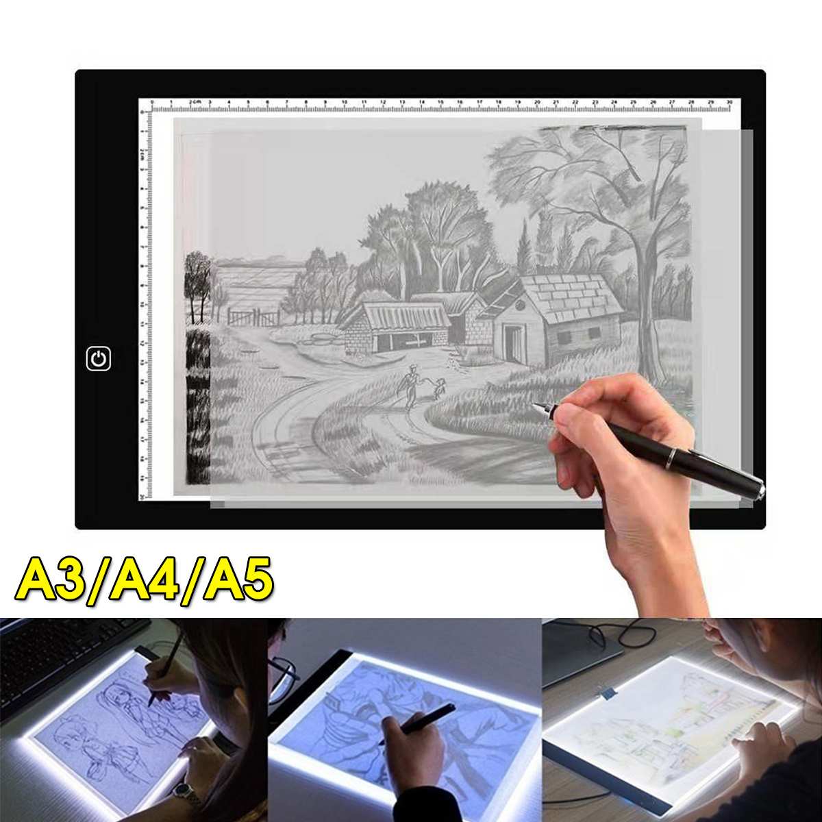A3 A4 A5 Grafische Tablet LED Tekening Tablet Art ... – Vicedeal