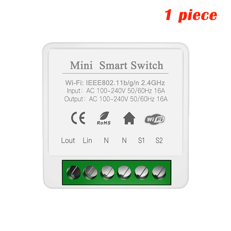 16A Tuya Mini Wifi DIY Smart Switch Zwei Weg Contr... – Vicedeal