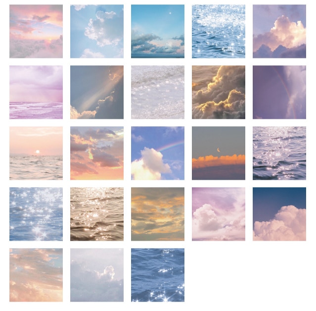 Sky cloud diy decorative sticker(1pack=46pieces) – Vicedeal