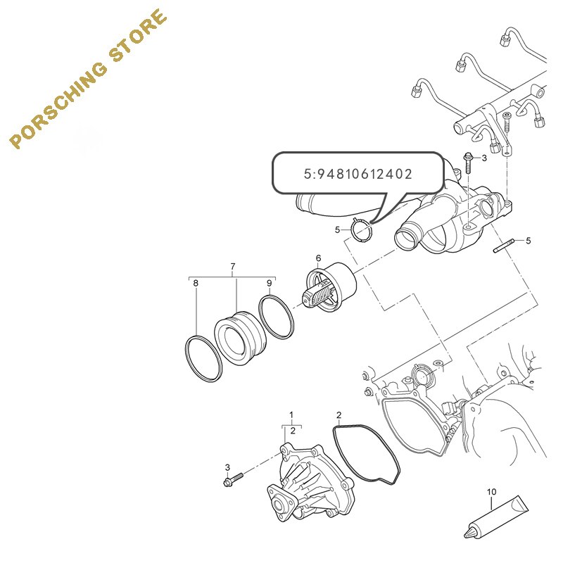 Afdichtingen Voor Porsche Oem: 94810612401/9481061... – Grandado