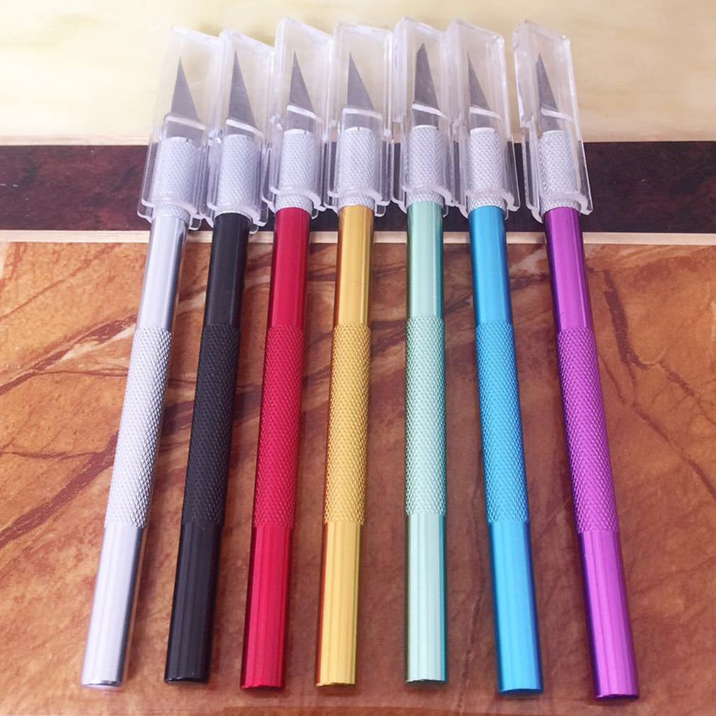 7 colors Metal Scalpel Knife 11# Blades Non-slip C... – Vicedeal