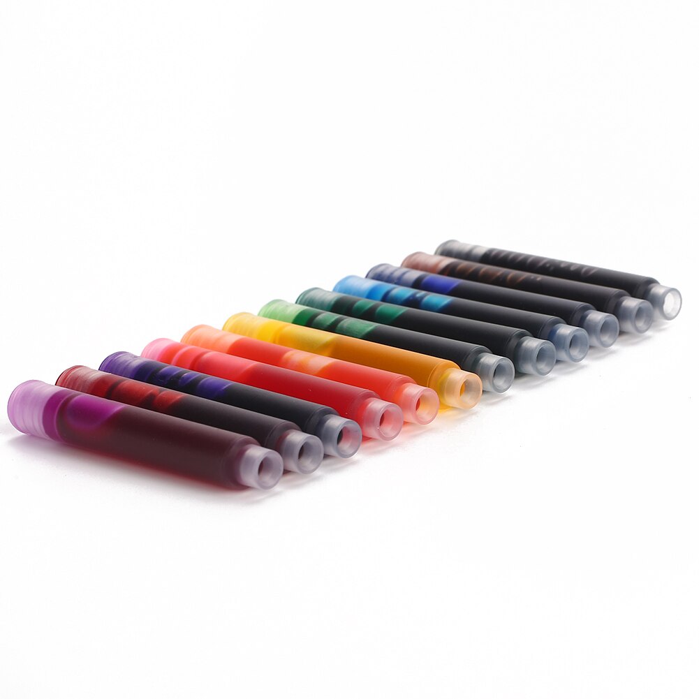12PCS/Set Colourful Ink Sac Fountain Pen Ink Cartr... – Vicedeal