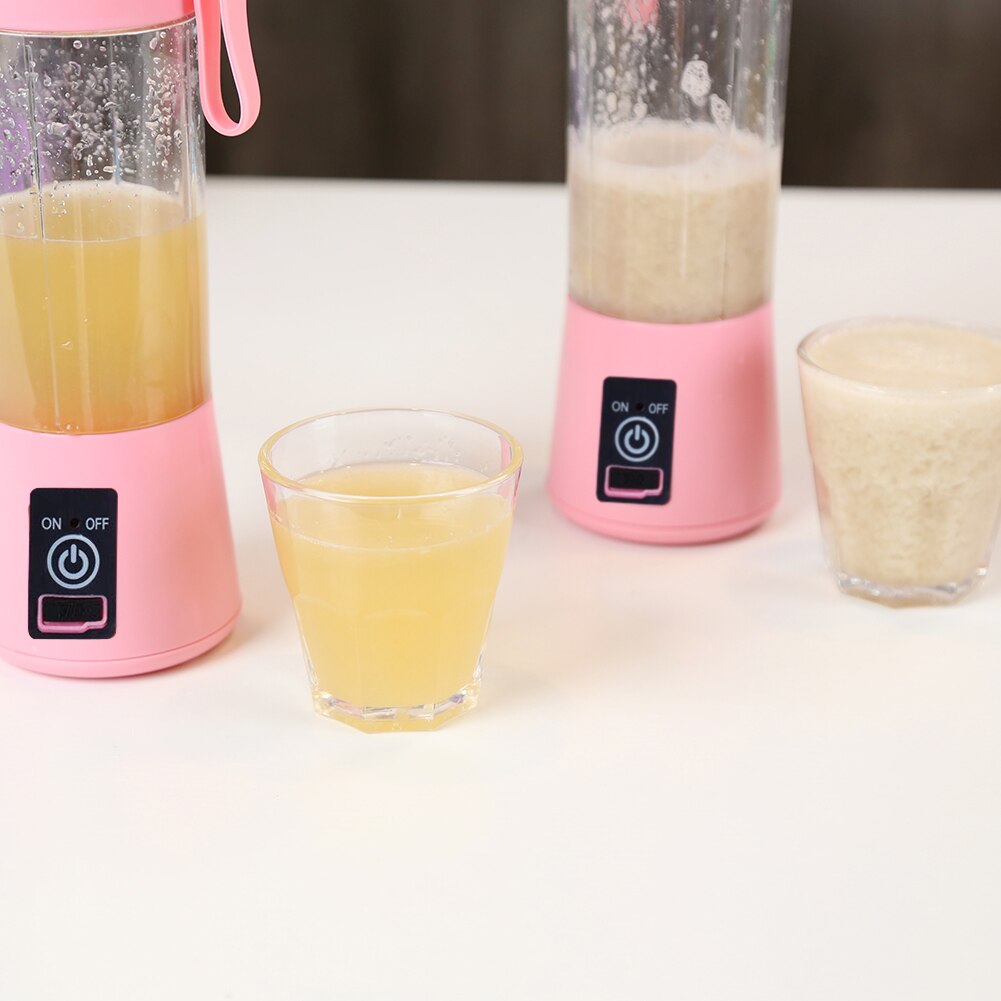 Usb Juicer 380 Ml 6 Blades Handhels Fles Usb Elekt... – Grandado