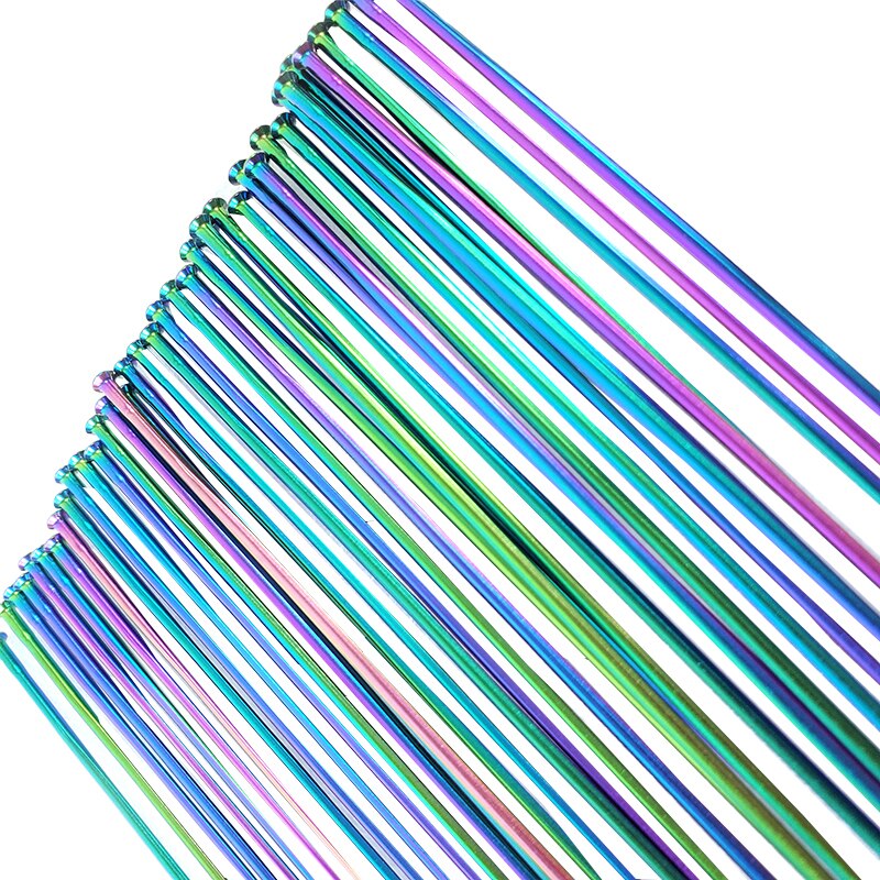 10pcs/lot light W20 rainbow spokes aero blade flat... – Vicedeal