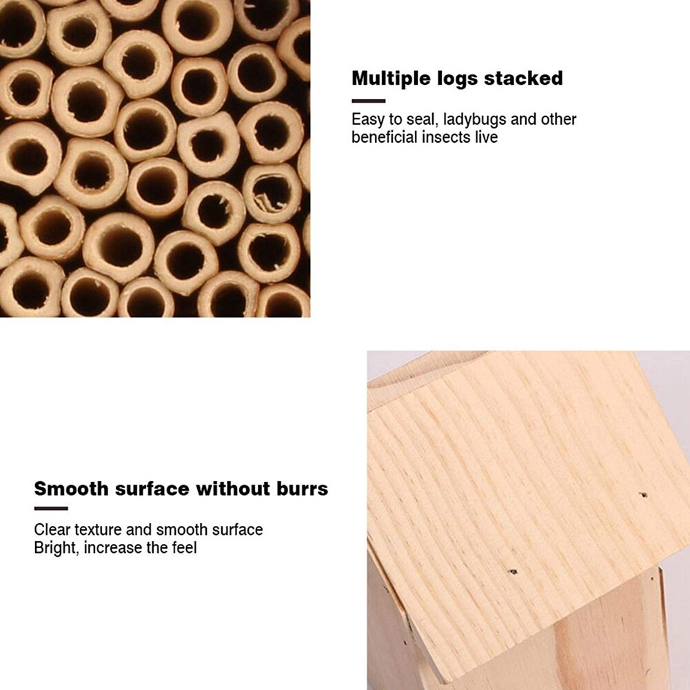 Garden Nest Box Insect Bee Bug House Hotel Eco-Fri... – Grandado