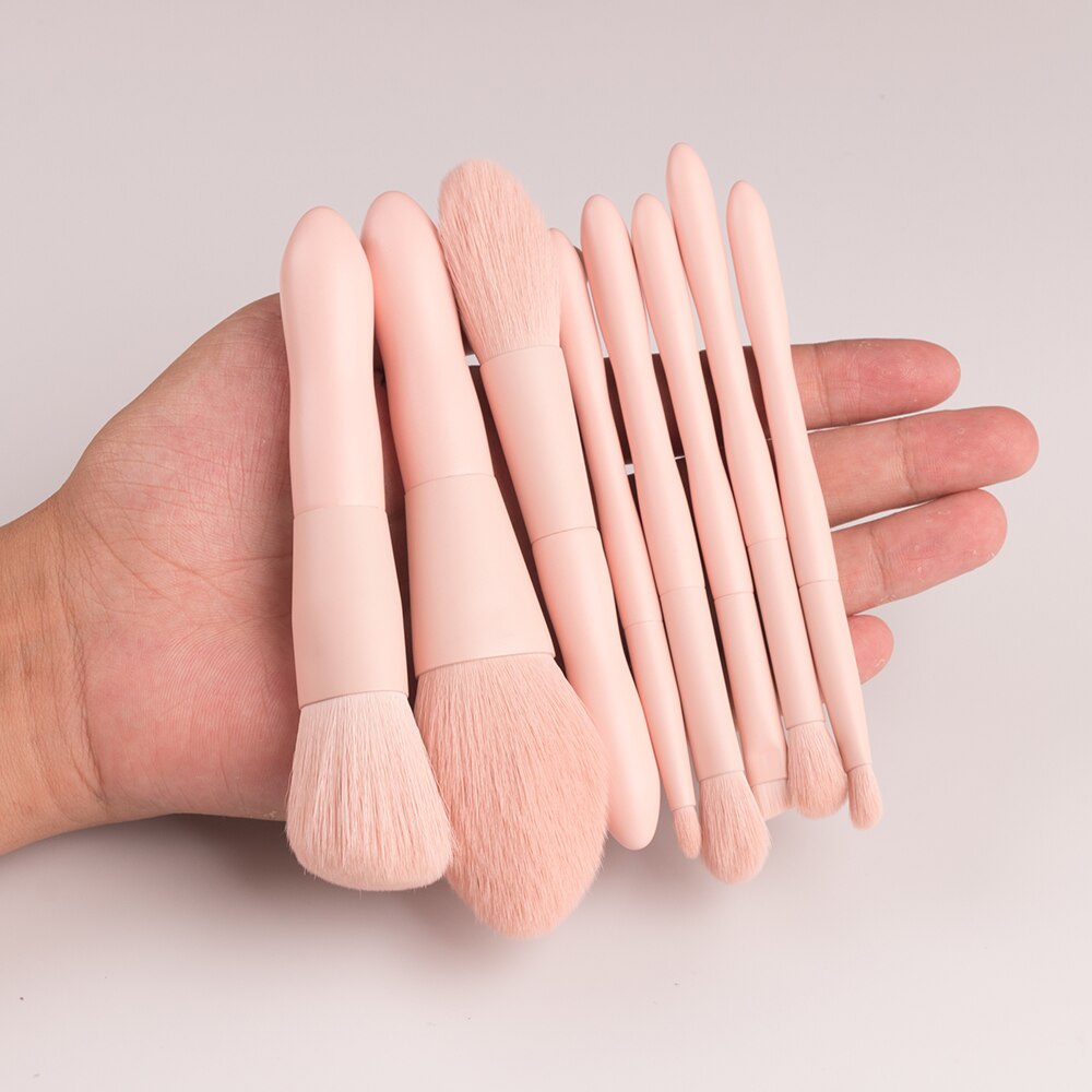 BEILI-Mini brochas de maquillaje, conjunto de 8 Ud... – Grandado