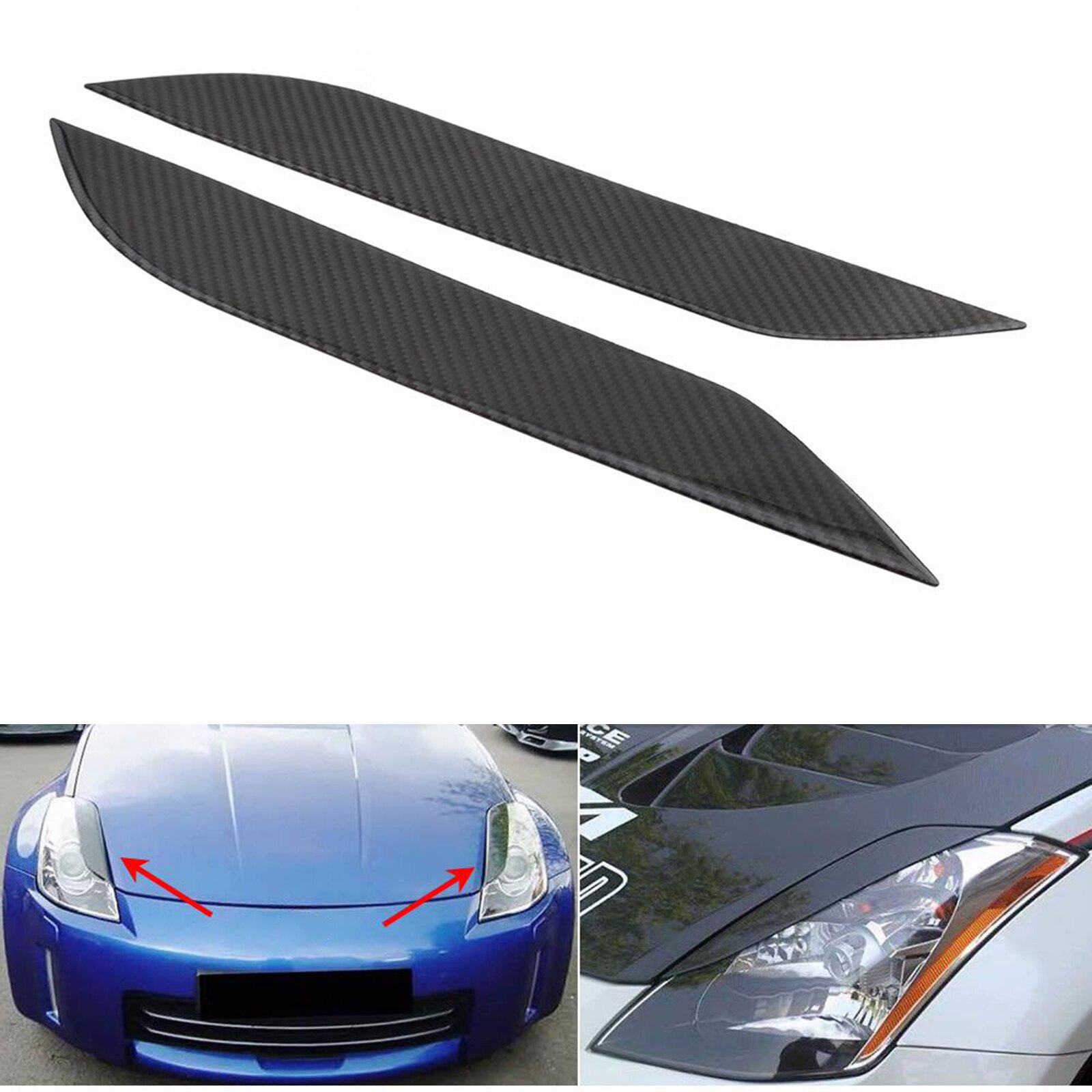 Front Bumper Spoiler Lip, Carbon Fiber Car Front B... – Grandado