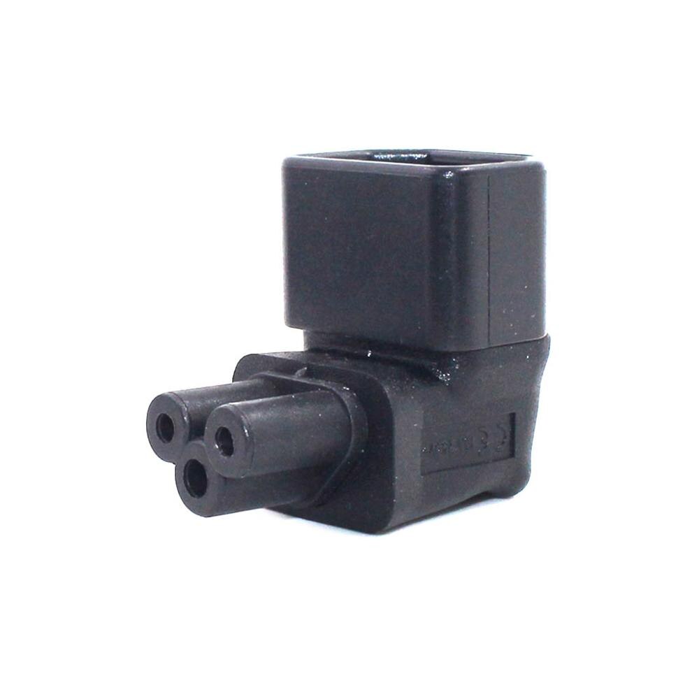 IEC 320 C14 to C5 3 Pin Angled Power Adapter Male ... – Grandado