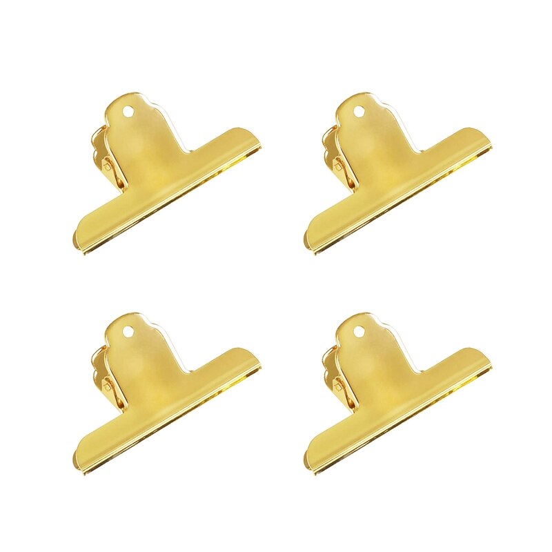 4 PCS Metal Clips Stainless Steel Bulldog Paper Cl... – Vicedeal