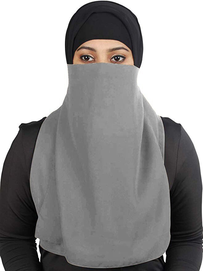 Muslim Women Veil Islamic Face Cover Arab Prayer H... – Vicedeal