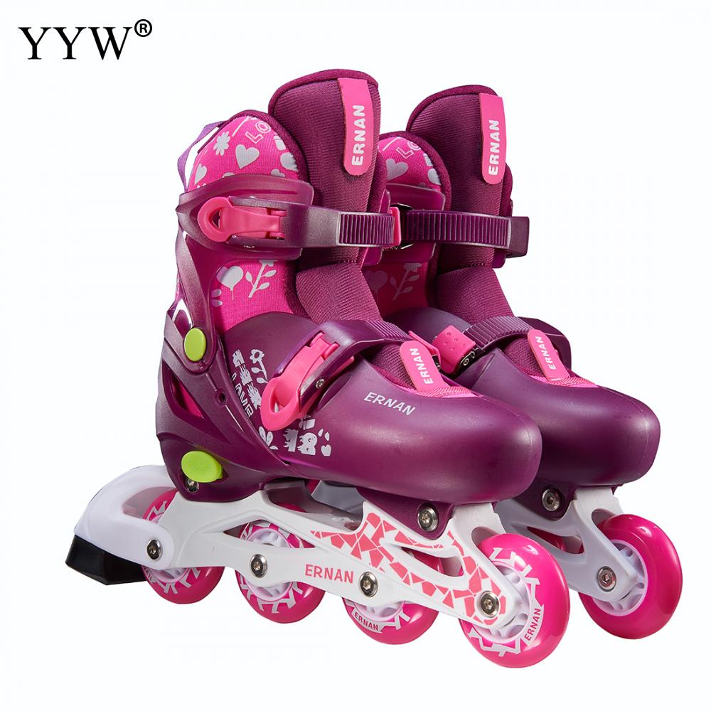 Pink Blue Children Adjustable Skate Shoes Roller S... – Vicedeal