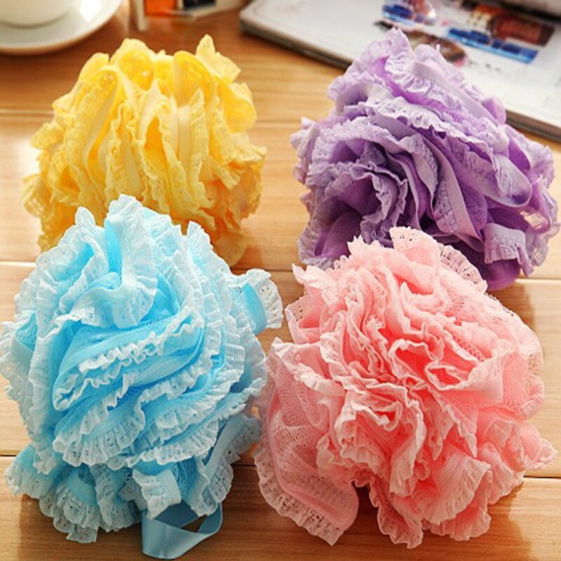 Natural Bath Ball Mesh Sponge Bath Flower Scrubber... – Vicedeal
