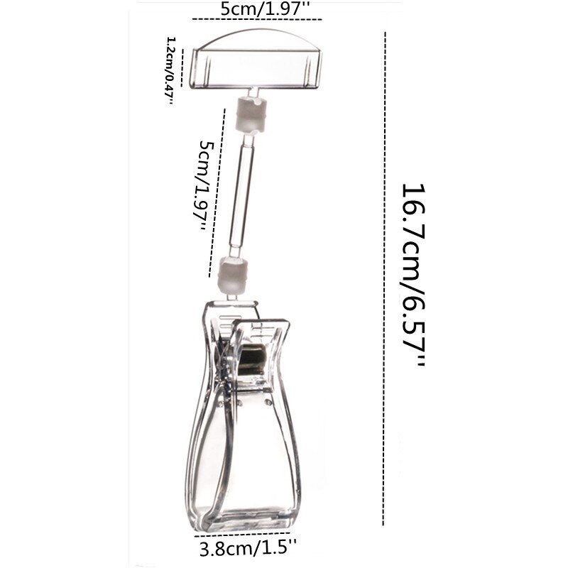 POP Plastic Swivel Sign Card Display Clip Price Ta... – Vicedeal