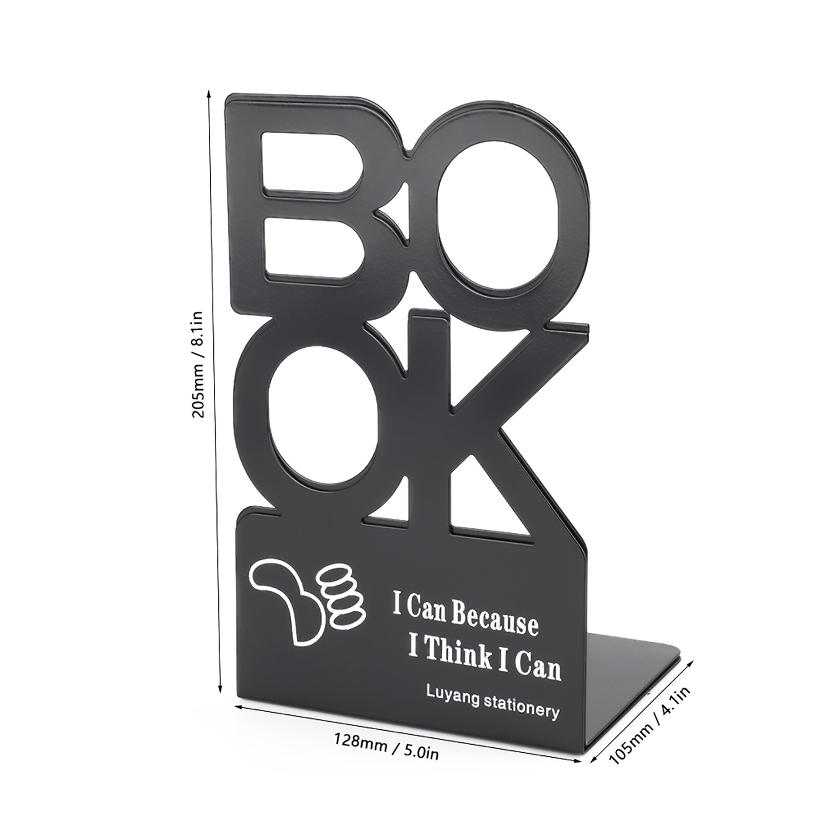 1Pair BOOK Characters Shape Book Stand Metal Booke... – Grandado