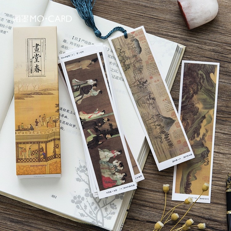 30 pcs/lot Ink Painting Paper Bookmark Stationery ... – Grandado
