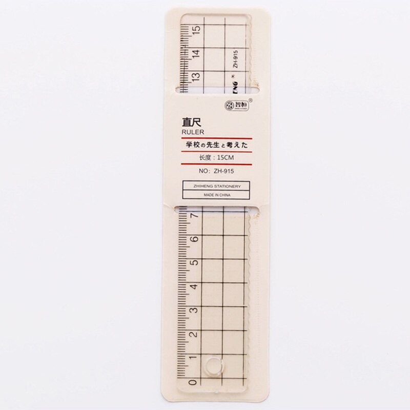 1 Pcs Transparent Simple Style Plastic Ruler Escol... – Grandado