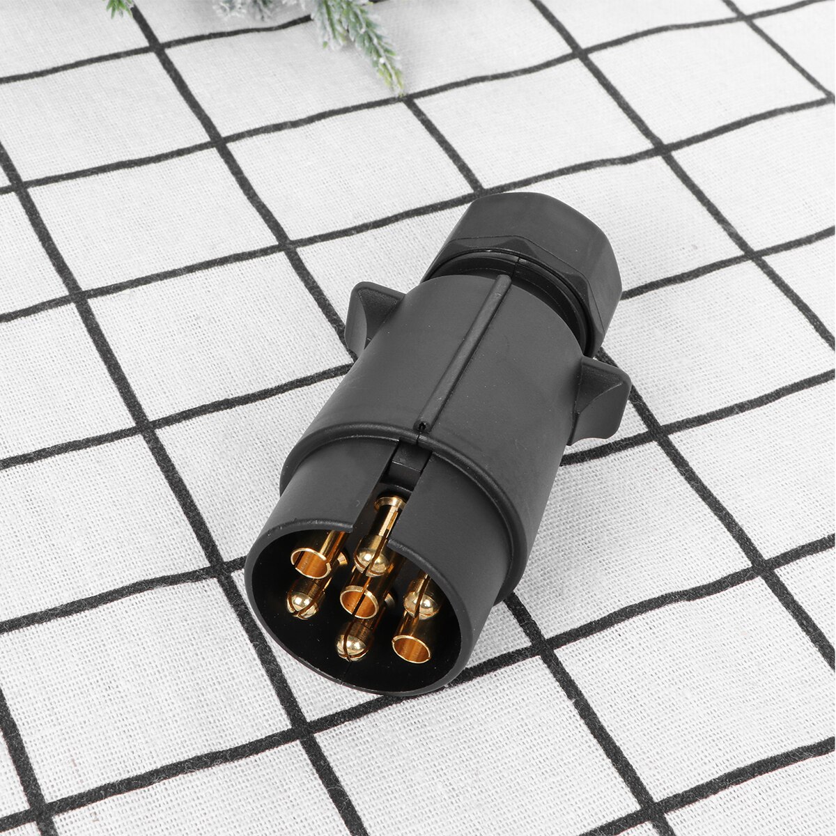 7 Pin Plug Adapter Ronde Gat Trailer Plug 7-Weg Bo... – Grandado