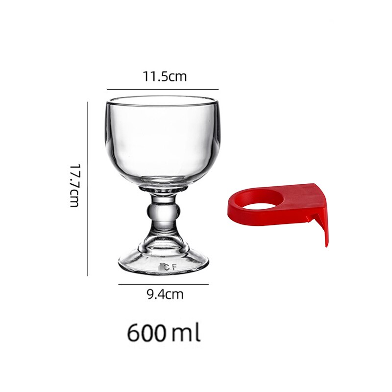 2Pcs 600ml Cocktail Glass Sphere Shaped Drinks Bot... – Grandado
