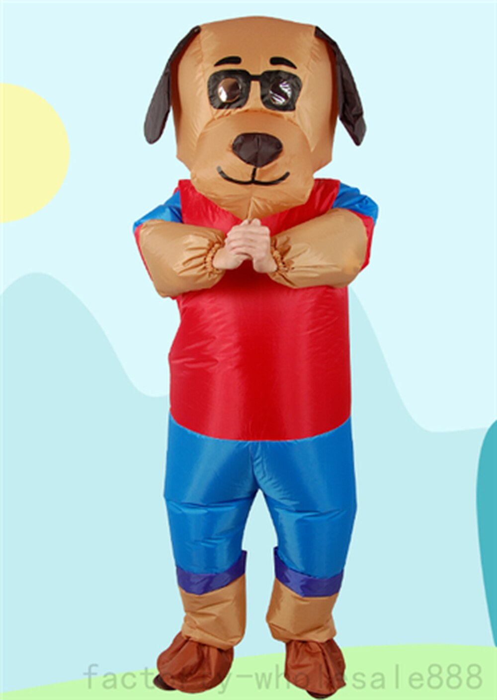 Halloween Opblaasbare Hond Mascotte Kostuum Kostuu... – Grandado