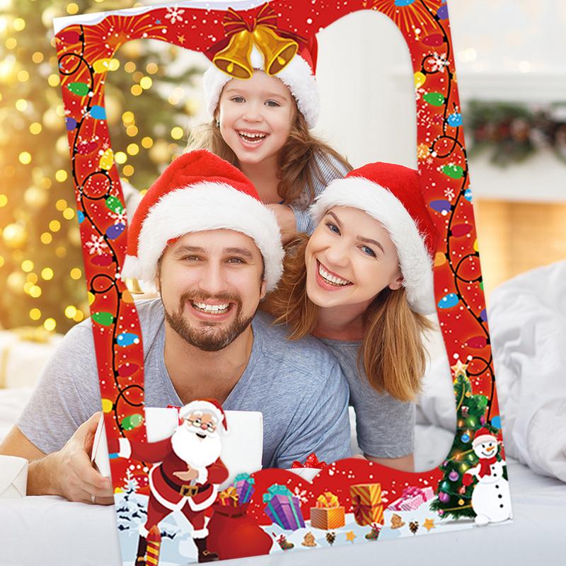 Photo Booth Frame Christmas Photo Booth Backdrop L... – Grandado