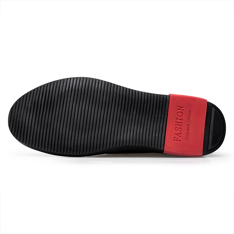 Solid color men's board shoes black casual men's s... – Grandado