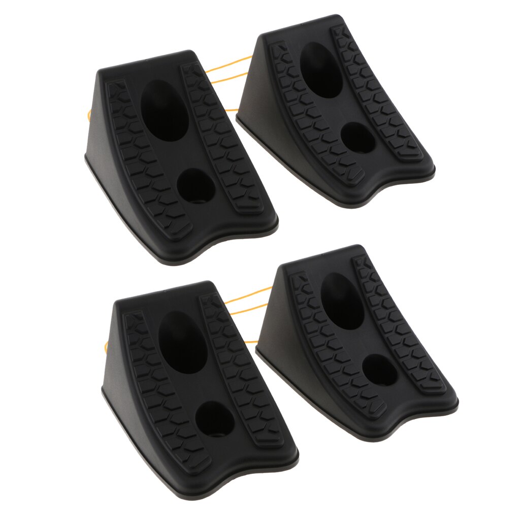 4 X Rubber Gland Wedge Trailer Wedges Wheel Chocks... – Grandado
