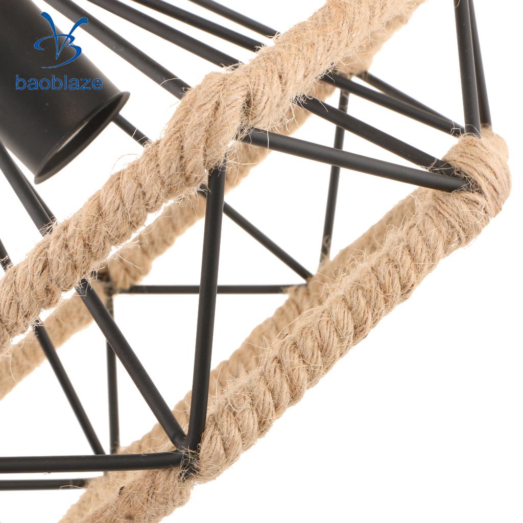 Manila Rope Diamond Shaped Chandelier Ceiling Pend... – Vicedeal