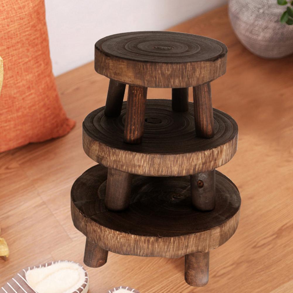Flower Shelf Storage Flower Pot Rack Wood Green Pl... – Grandado