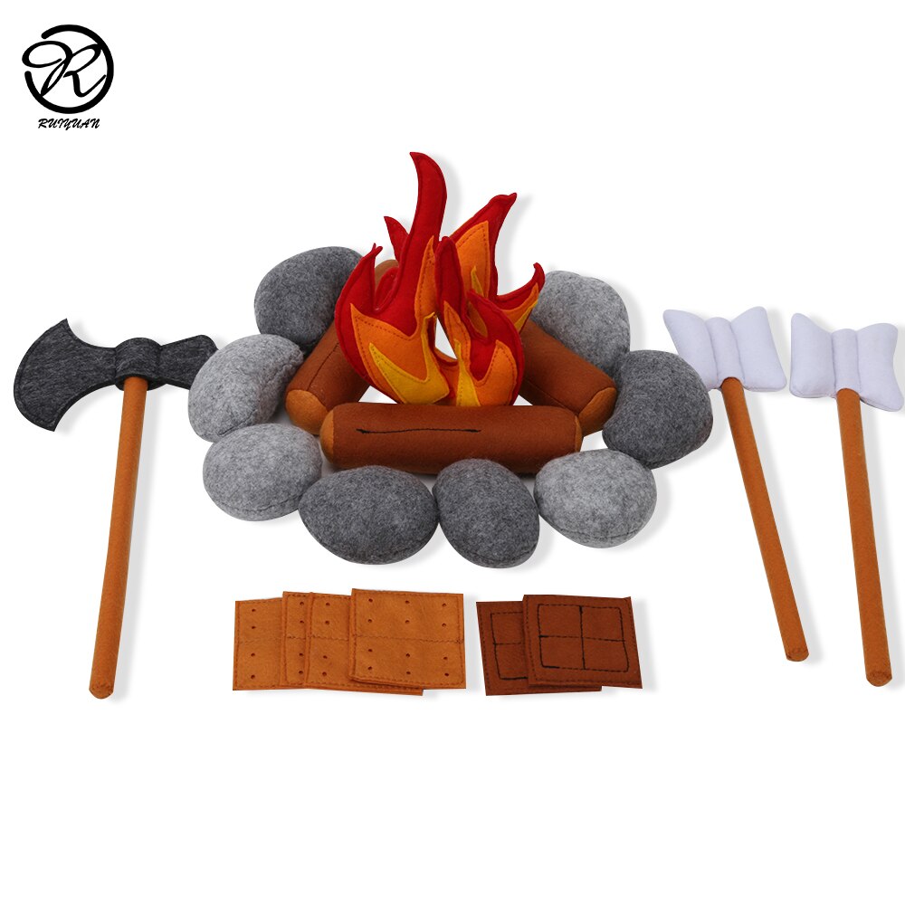 25 pcs Pretend Camping Play Set Safe Campfire Toys... – Grandado