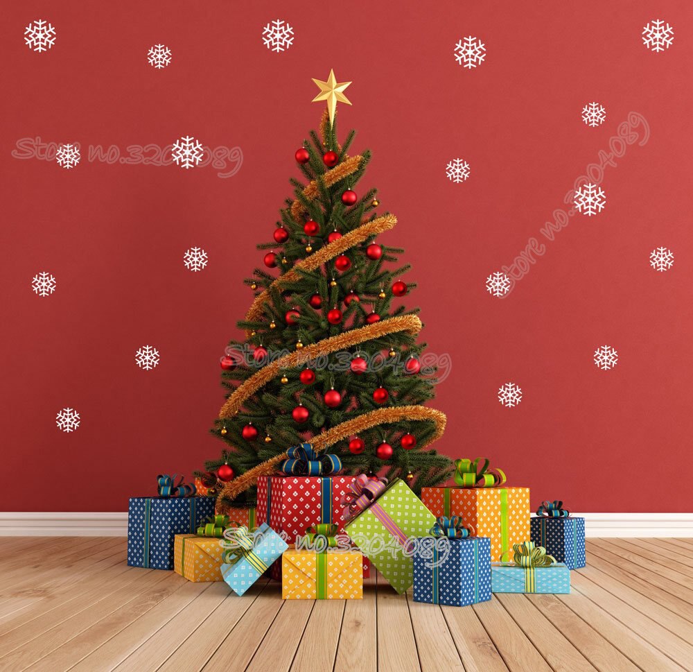 22pcs/set Christmas Winter Snowflakes Wall decal S... – Vicedeal