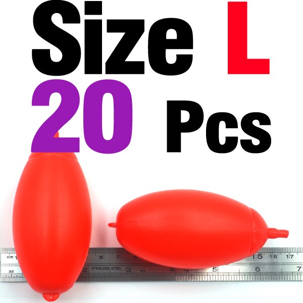 MNFT 20Pcs/Lot Plastic Red Fishing Floats Ball Boi... – Grandado