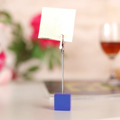 SOSW-Cube Wire Memo Holder Carta Nota Clip (Traslu... – Grandado