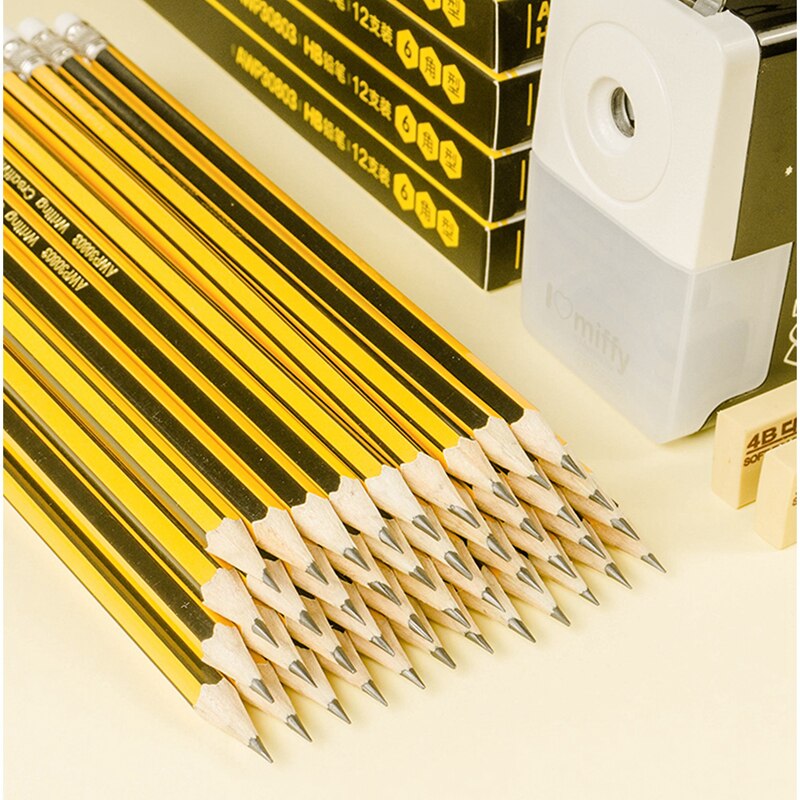 12 PCS/Pack HB Pencil Simple Stationery Store Offi... – Grandado