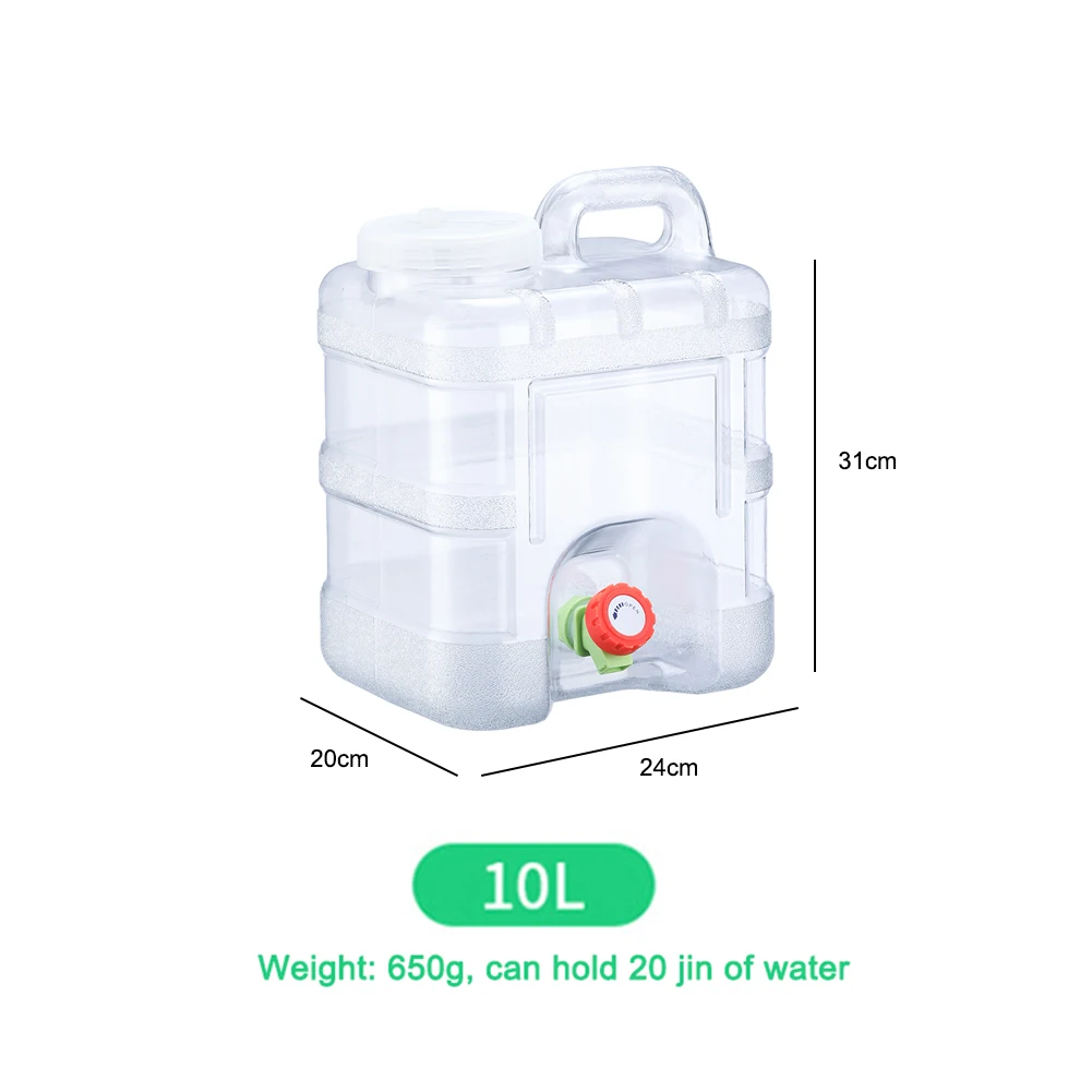 10L Outdoor Water Bucket Camping Bucket Water Stor... – Grandado