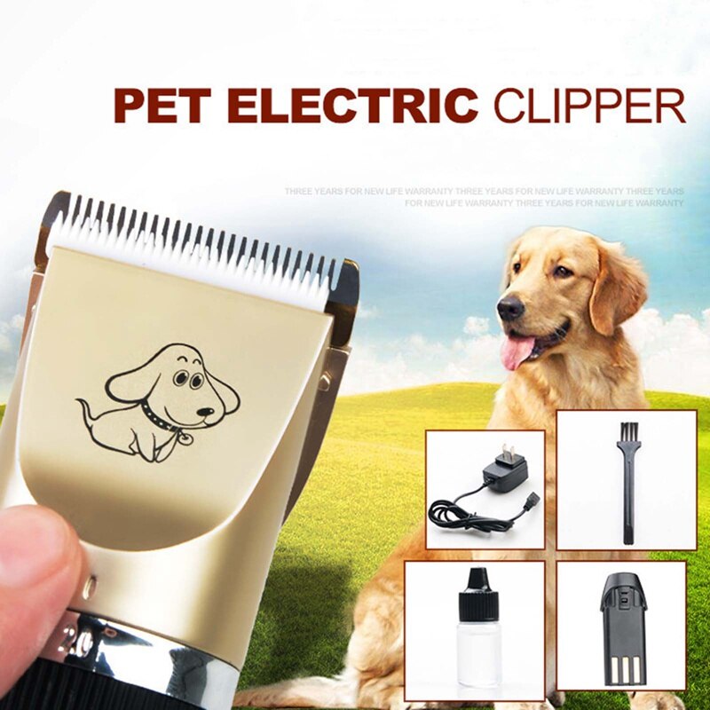 Dog Grooming Kit, Low Noise Rechargeable Dogs Shav... – Grandado