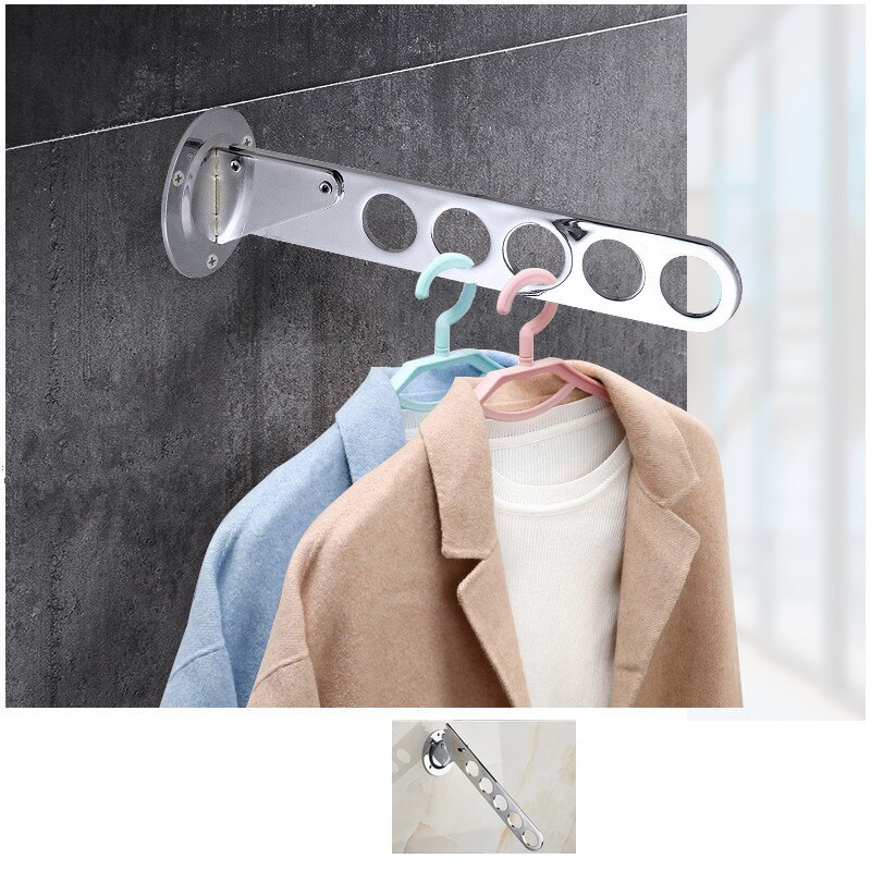 Side-mounted Clothes Rail Hangers Rod Adjustable 5... – Grandado