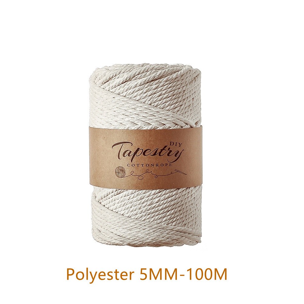 2mm 3mm 5mm 50m 100m Rope Twisted-Cord Cotton Rope... – Grandado