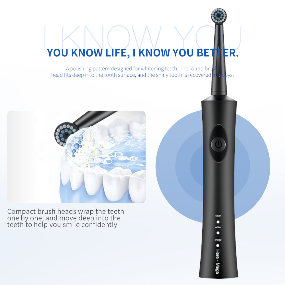 HERE-MEGA Rotating Electric Toothbrush Super Water... – Vicedeal
